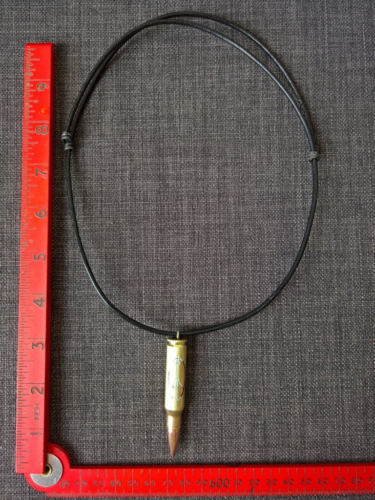 Paris peace symbol Tricolore real bullet necklace – Scale Solutions